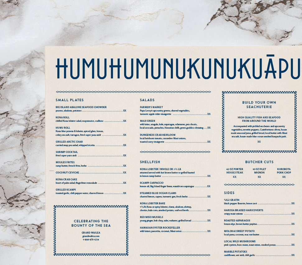 Humu Humu - Maui Seafood Restaurant & Steakhouse | Grand Wailea